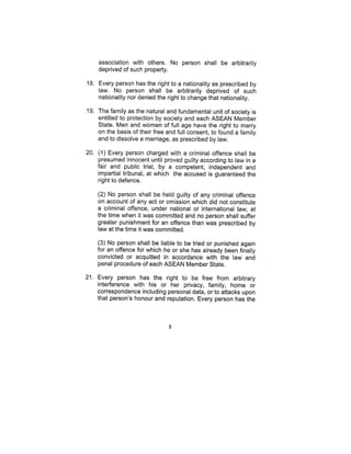 Asean human-rights-declaration | PDF