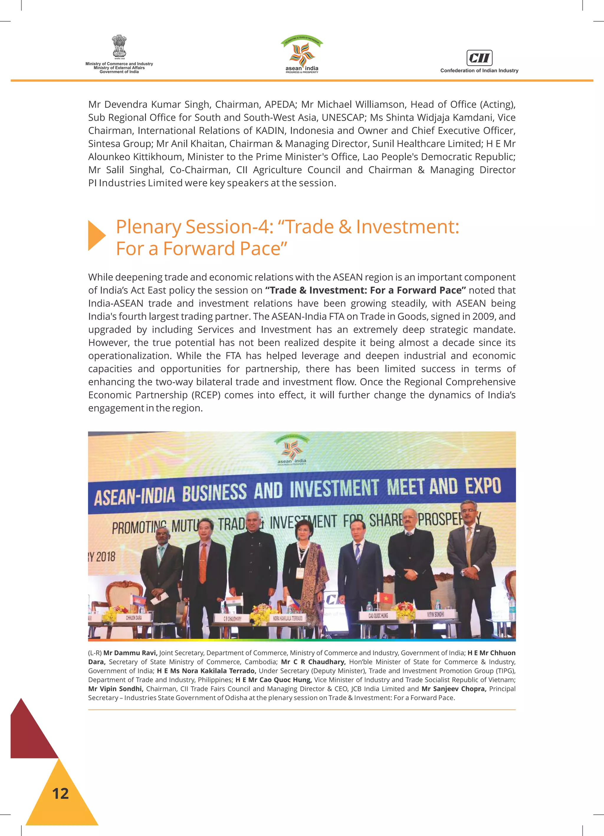 ASEAN-INDIA Initiatives 2017-18 | PDF