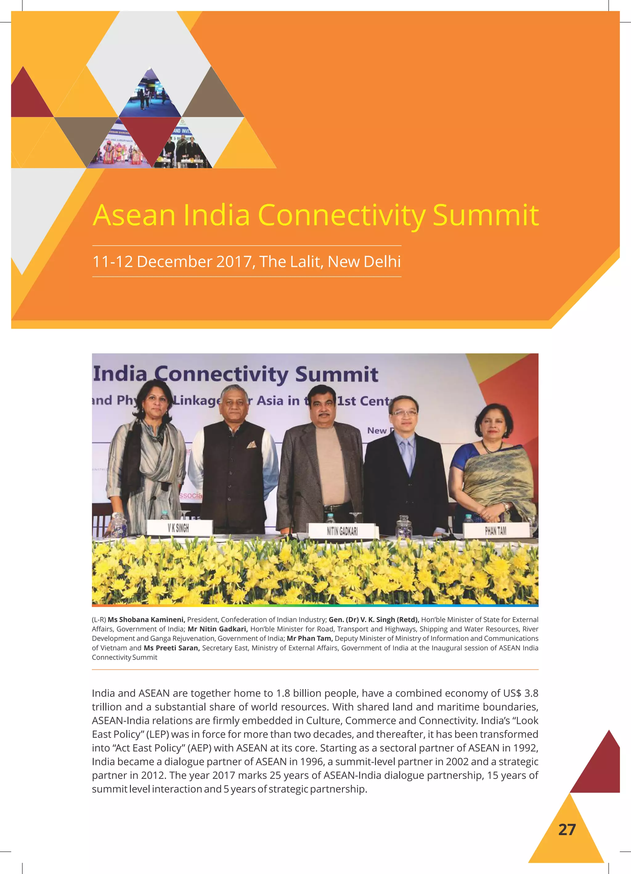 ASEAN-INDIA Initiatives 2017-18 | PDF