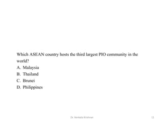 Test/Quiz : India & South East Asia | PPTX
