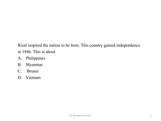 Test/Quiz : India & South East Asia | PPTX