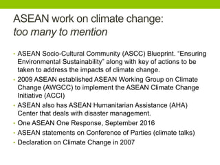 ASEAN and climate change final | PPTX