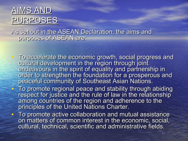 Asean (assosiation of south east asian nations | PPT