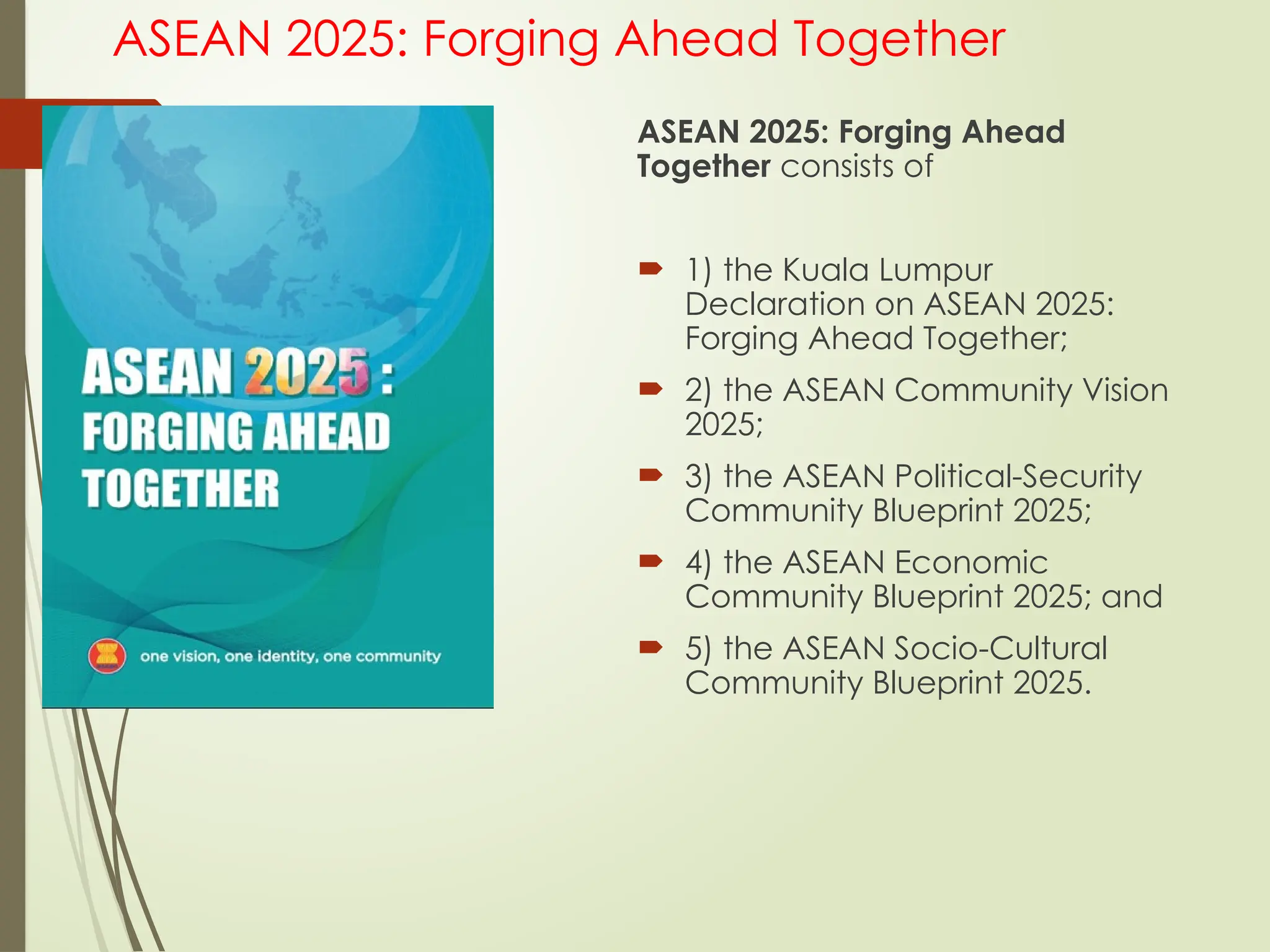 ASEAN Community and ASEAN member countries | PPTX