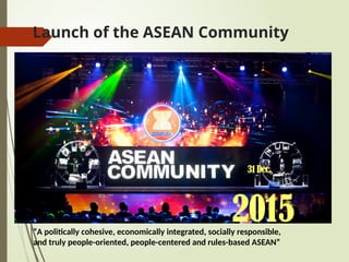 ASEAN Community and ASEAN member countries | PPTX