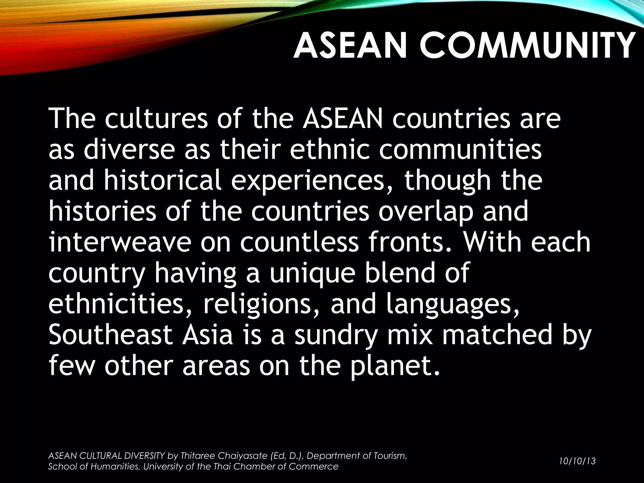 Asean cultural diversity | PPT