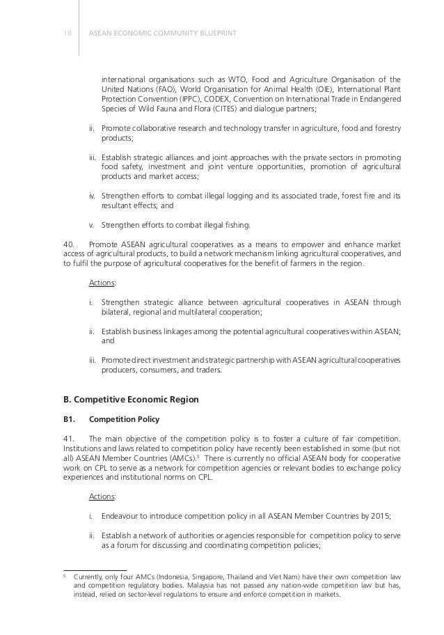 Asean economic community blueprint