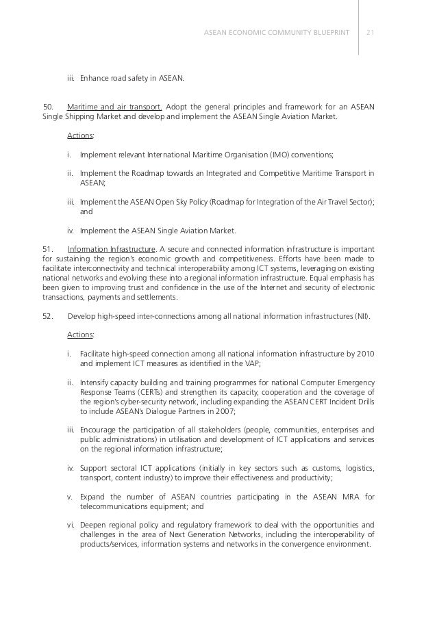 Asean economic community blueprint