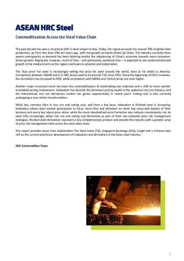 Asean HRC: commoditization across the steel value chain