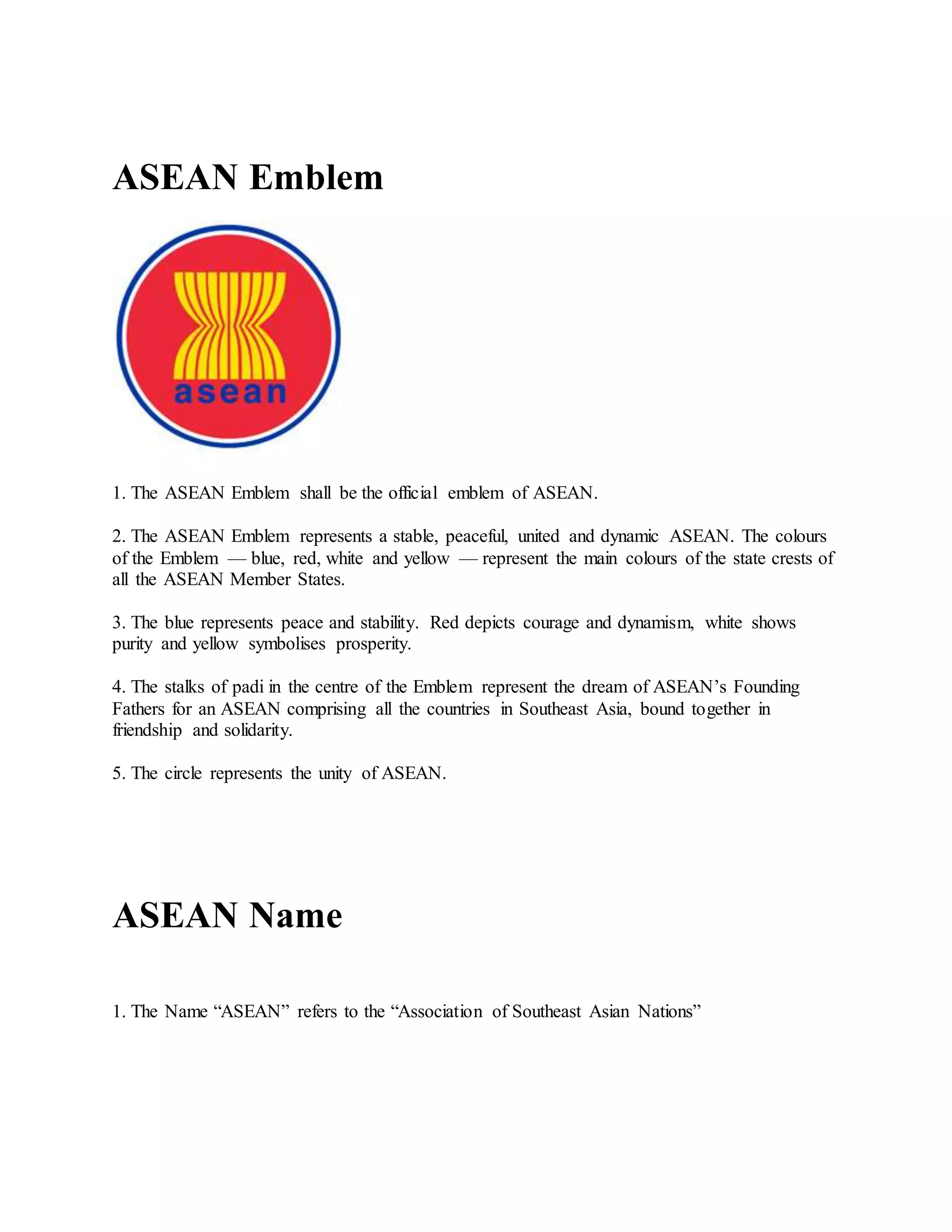 Asean motto | DOCX