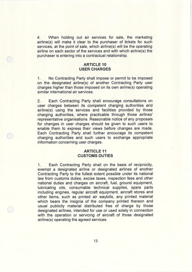 Asean multilateral agreement on air services | PDF
