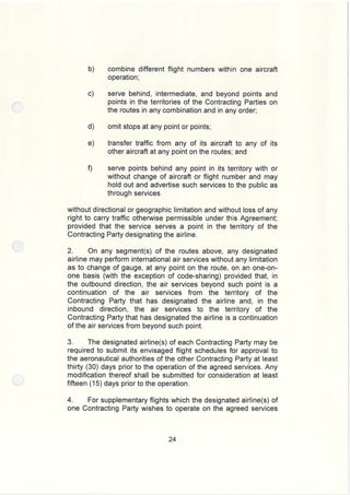 Asean multilateral agreement on air services | PDF