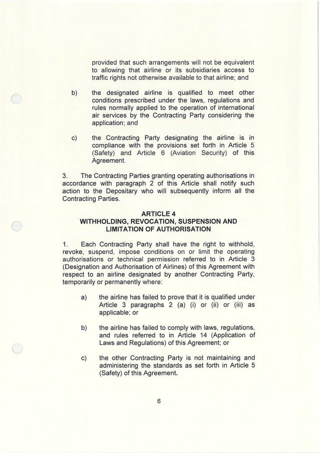 Asean multilateral agreement on air services | PDF