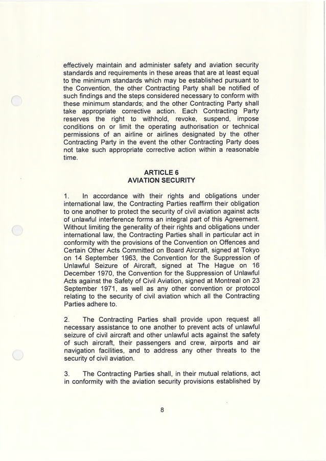 Asean multilateral agreement on air services | PDF