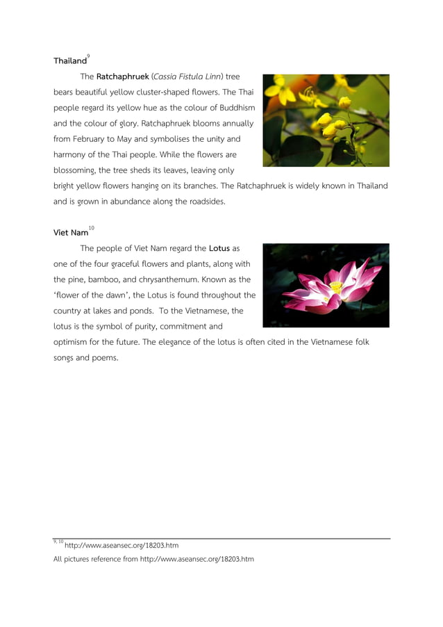 Asean national flowers | PDF