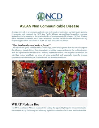 Asean non communicable disease | PDF