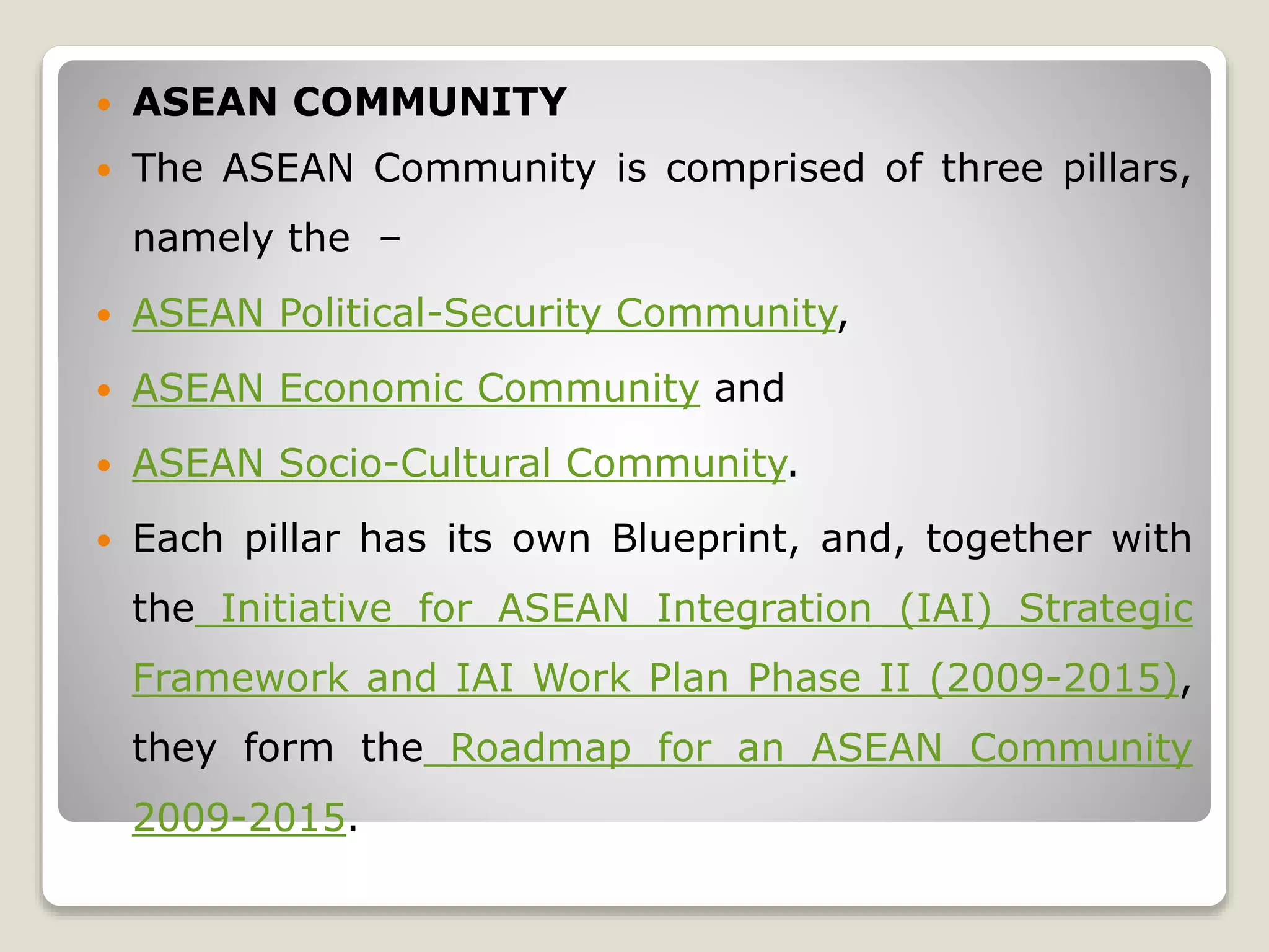 ASEAN or Association of Southeast Asian Nations | PPTX