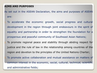 ASEAN or Association of Southeast Asian Nations | PPTX
