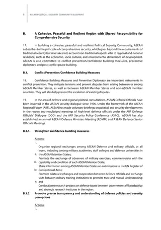 Asean political security community blueprint | PDF