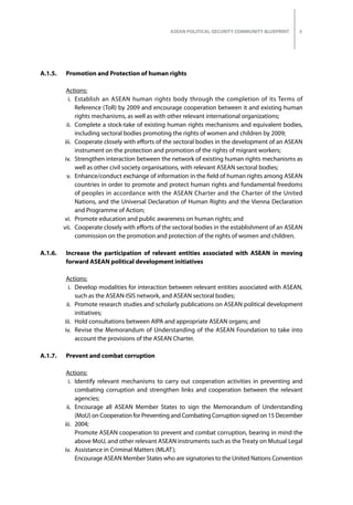 Asean political security community blueprint | PDF