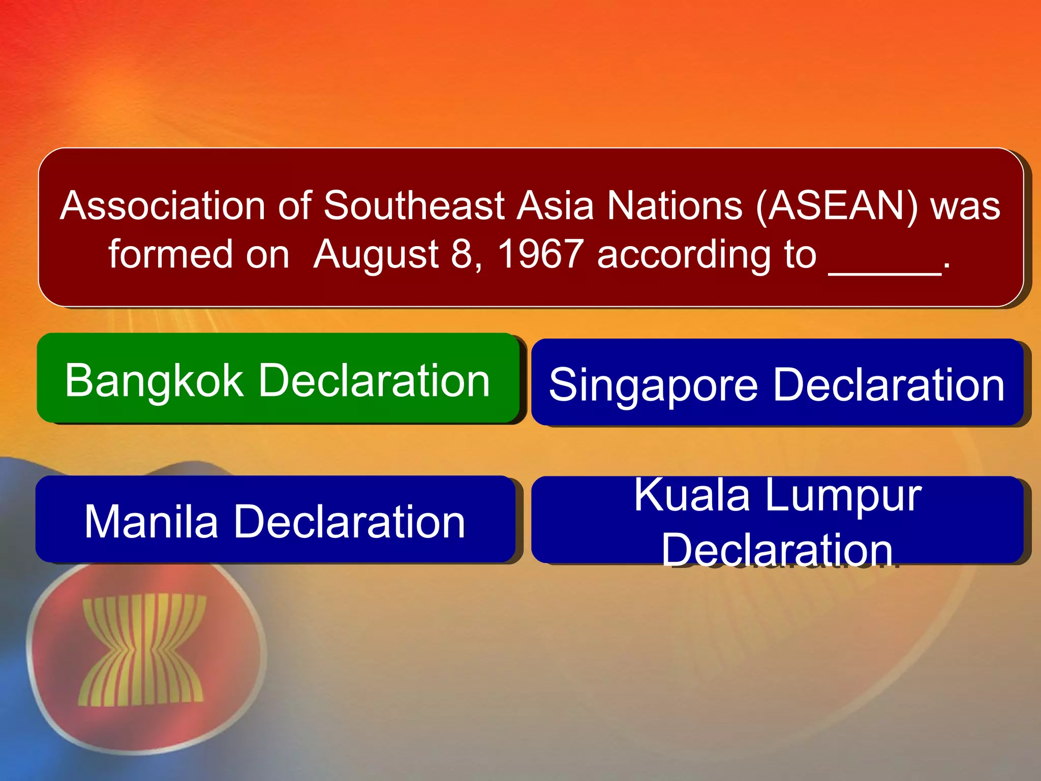 Asean quiz bee | PPT
