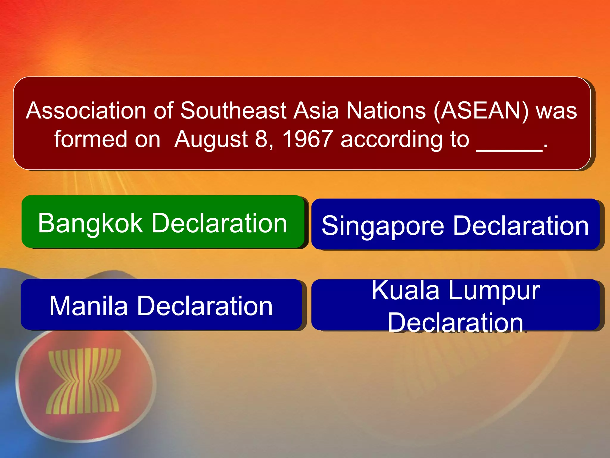 Asean quiz bee | PPT