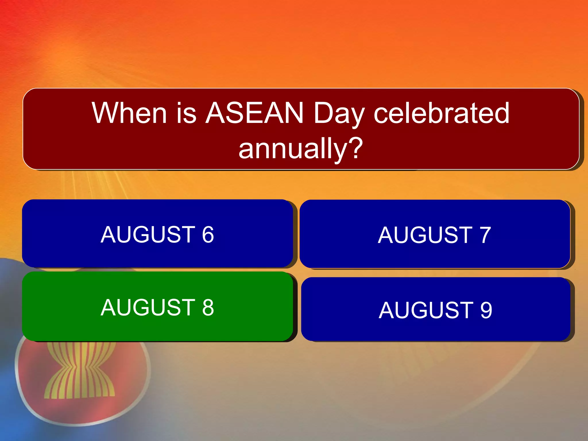 Asean quiz bee | PPT