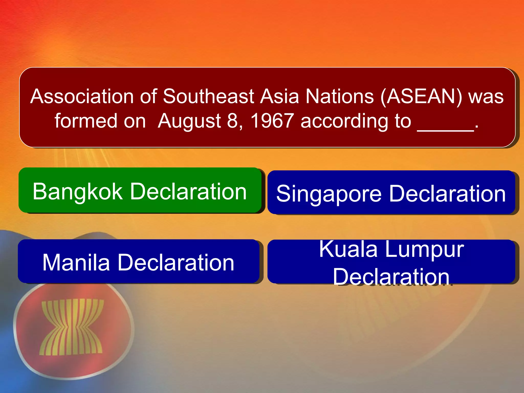 Asean quiz bee | PPT