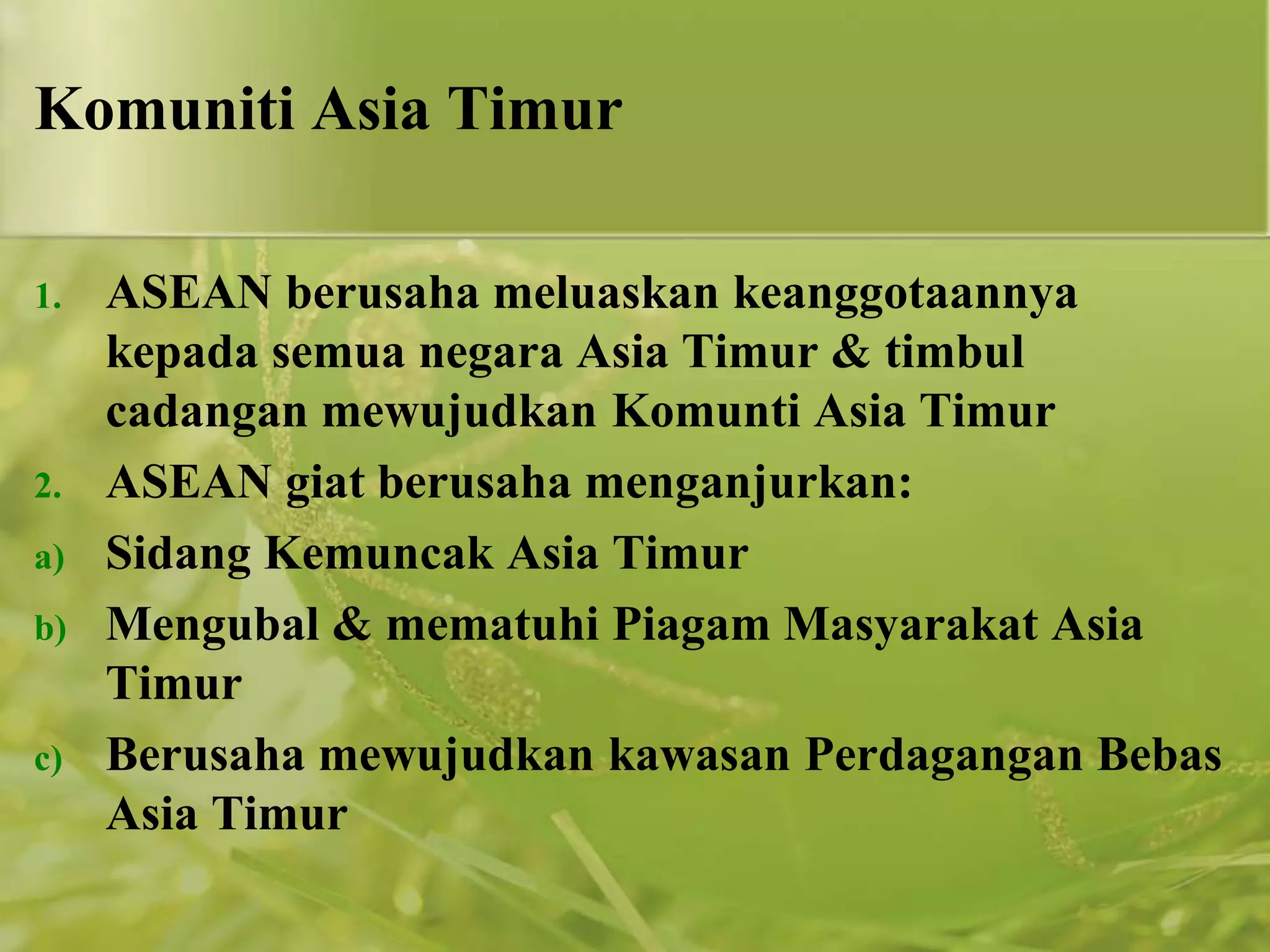 Pengajian Am Penggal 3 (ASEAN) | PPTX