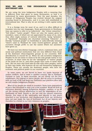 Asean's indigenous peoples | PDF