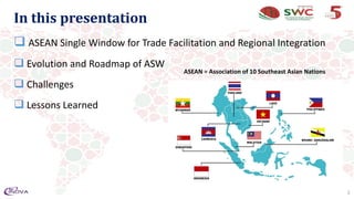 ASEAN Single Window for Regional Integration_SK_SWC2016 | PDF