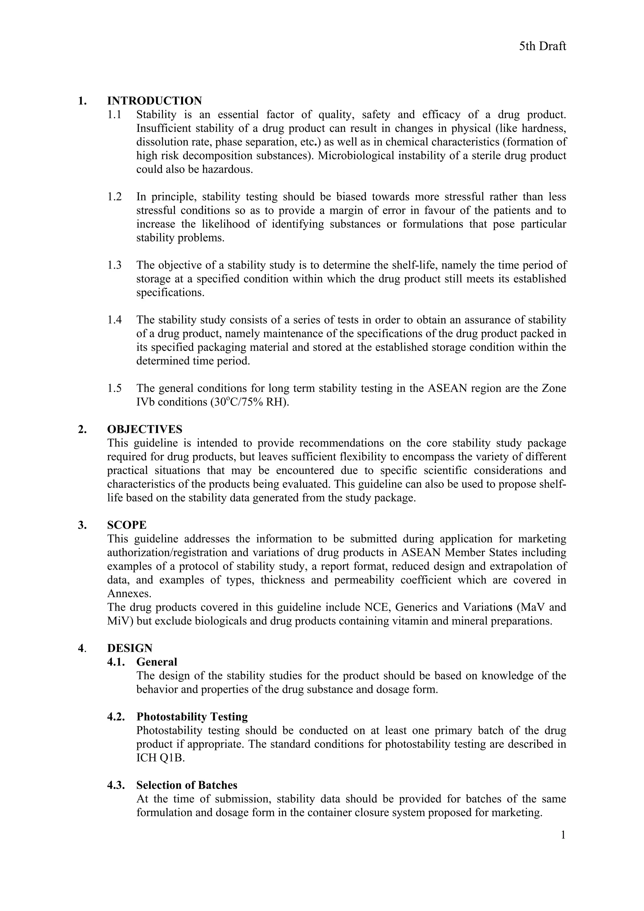 Asean stability guideline (version 6.0) | PDF
