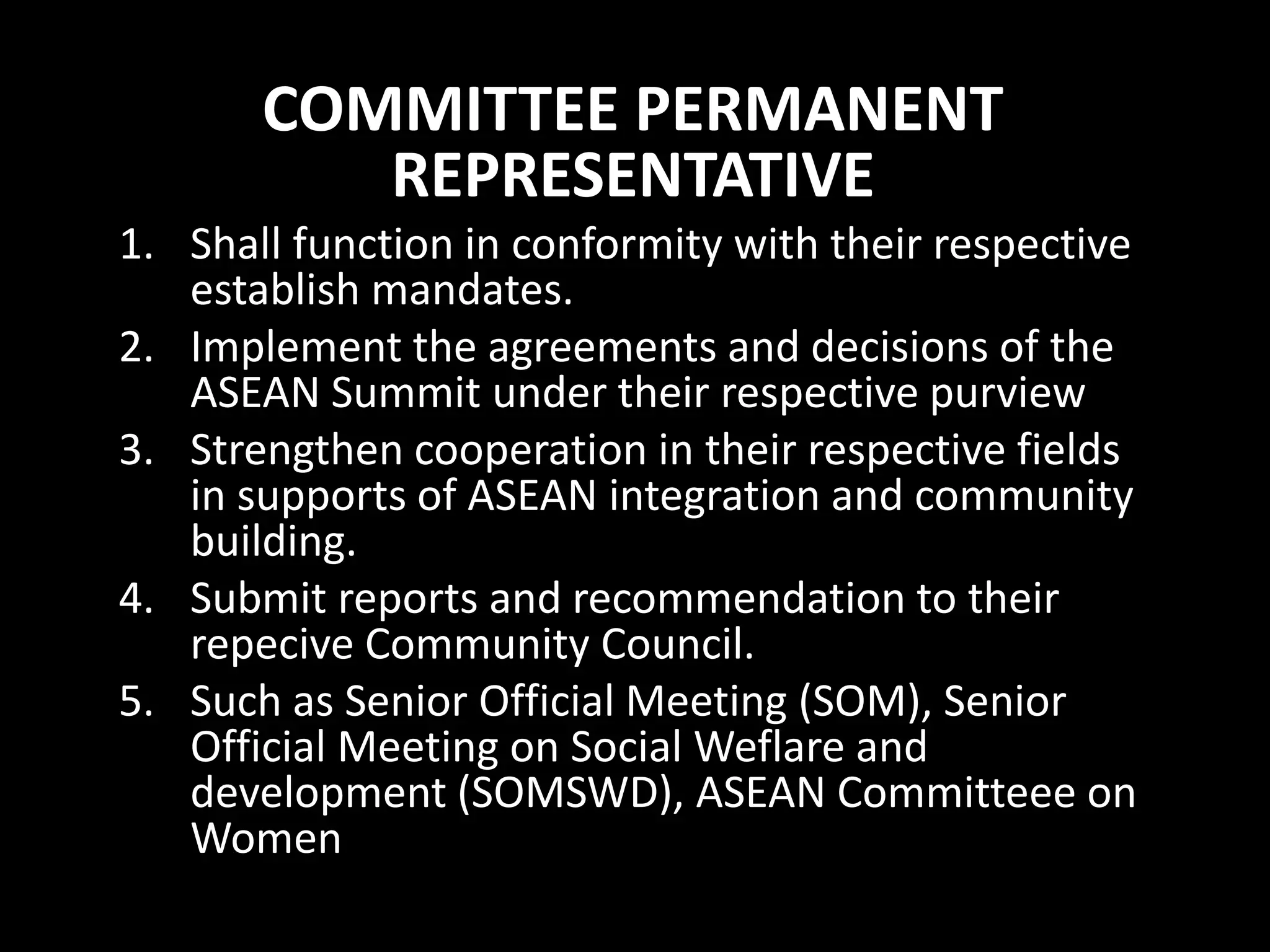 The Asean Structure | PPTX