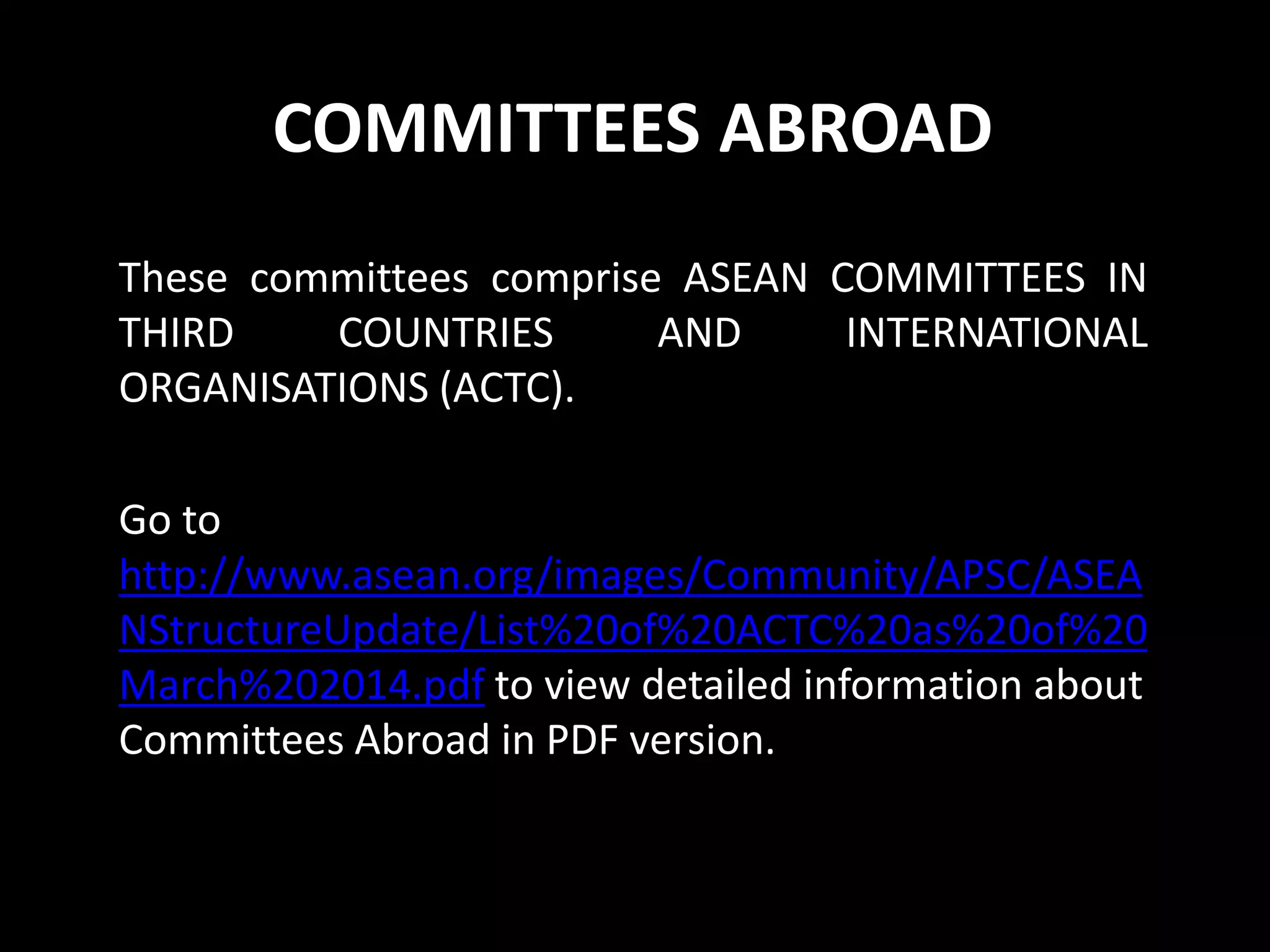 The Asean Structure | PPTX