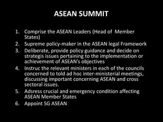 The Asean Structure | PPTX