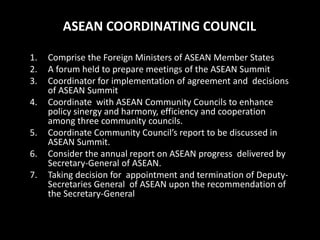 The Asean Structure | PPTX
