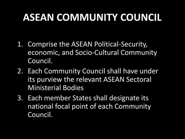 The Asean Structure | PPTX
