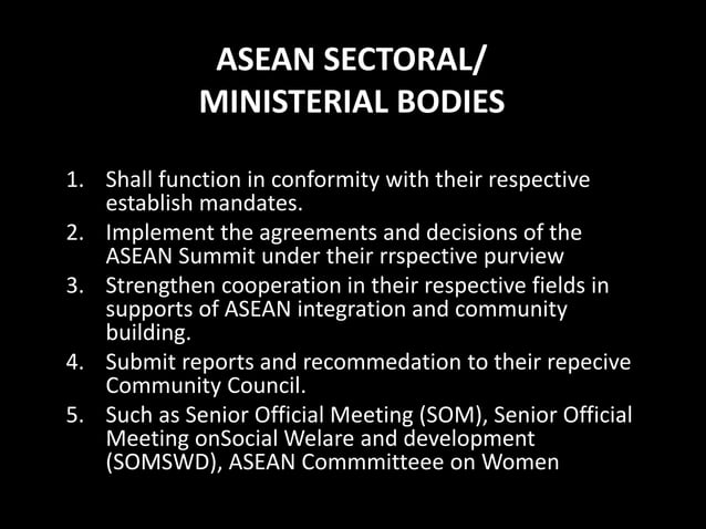 The Asean Structure | PPTX