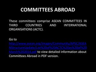 The Asean Structure | PPTX