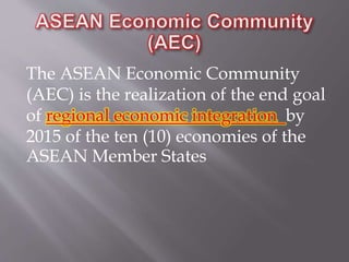 ASEAN to AEC | PPTX