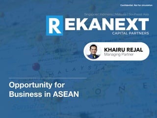 ASEAN Investment and Startup Oppurtunities | PDF