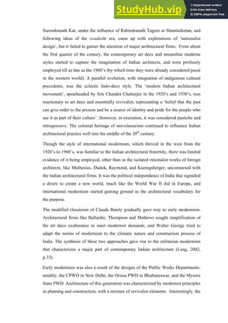A Search For Post-Modernism In Indian Architecture | PDF