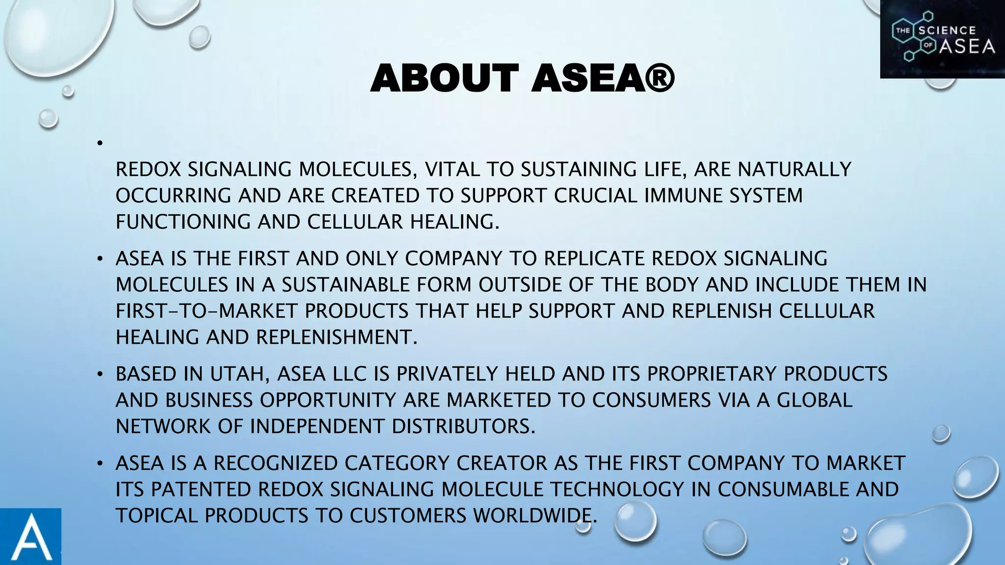 ASEA Redox Signaling | PPTX