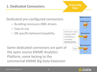 Big Data with KNIME is as easy as 1, 2, 3, ...4! | PDF
