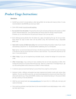 Asea Usage Instructions | PDF