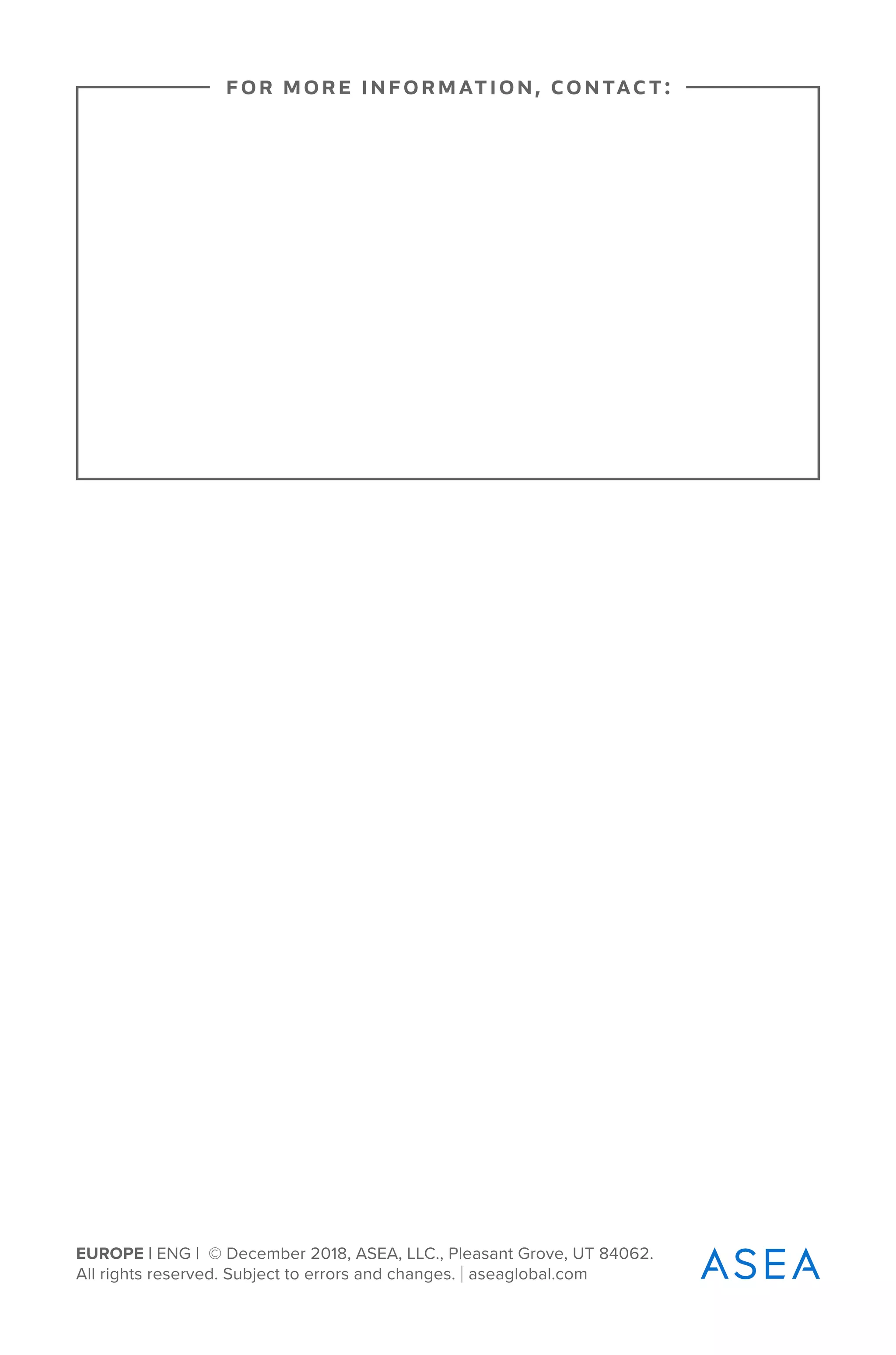 Asea Via Brochure | PDF