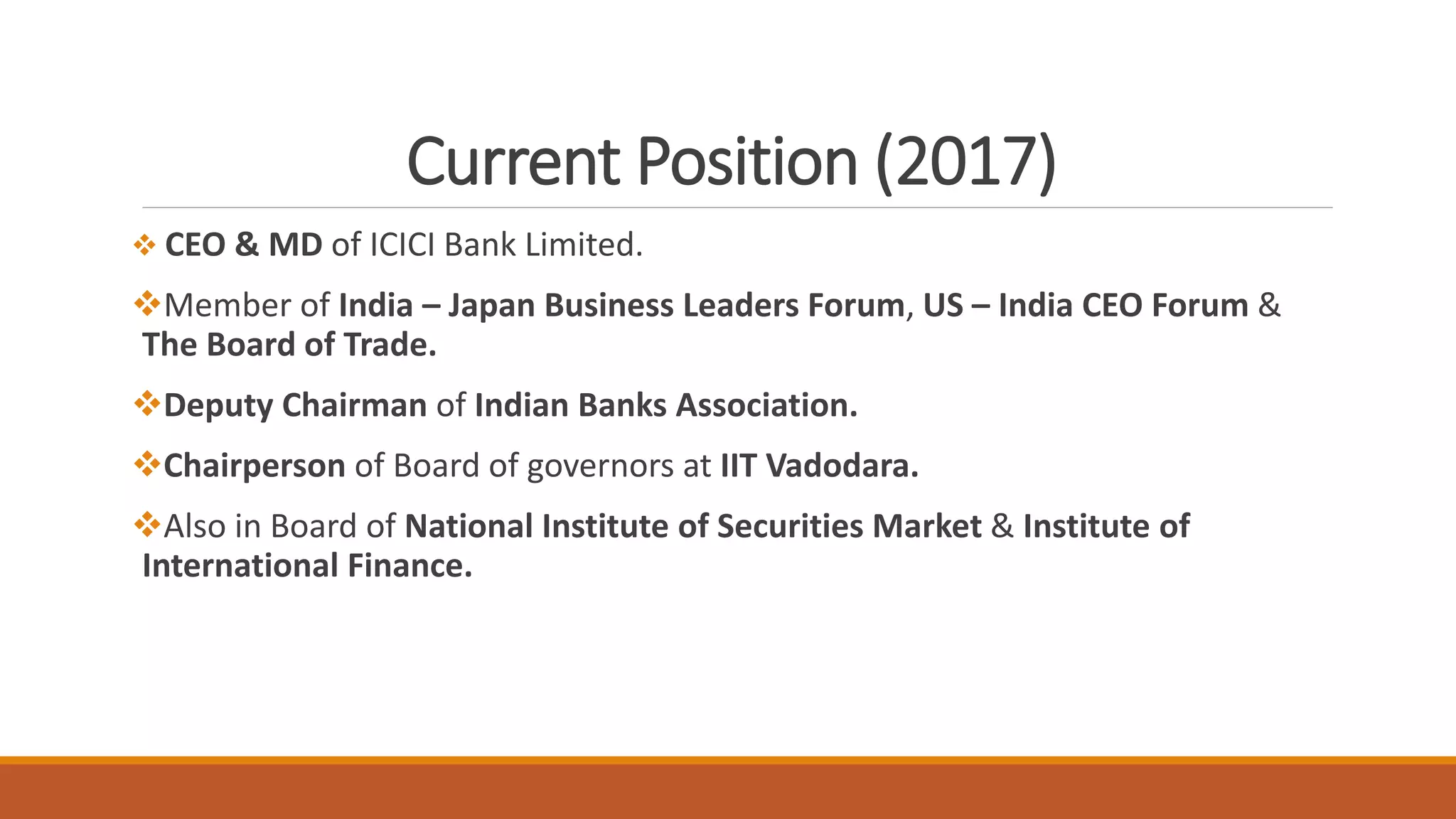 Chanda Kochhar | PPT
