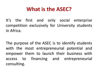 What is the ASEC? | PPTX