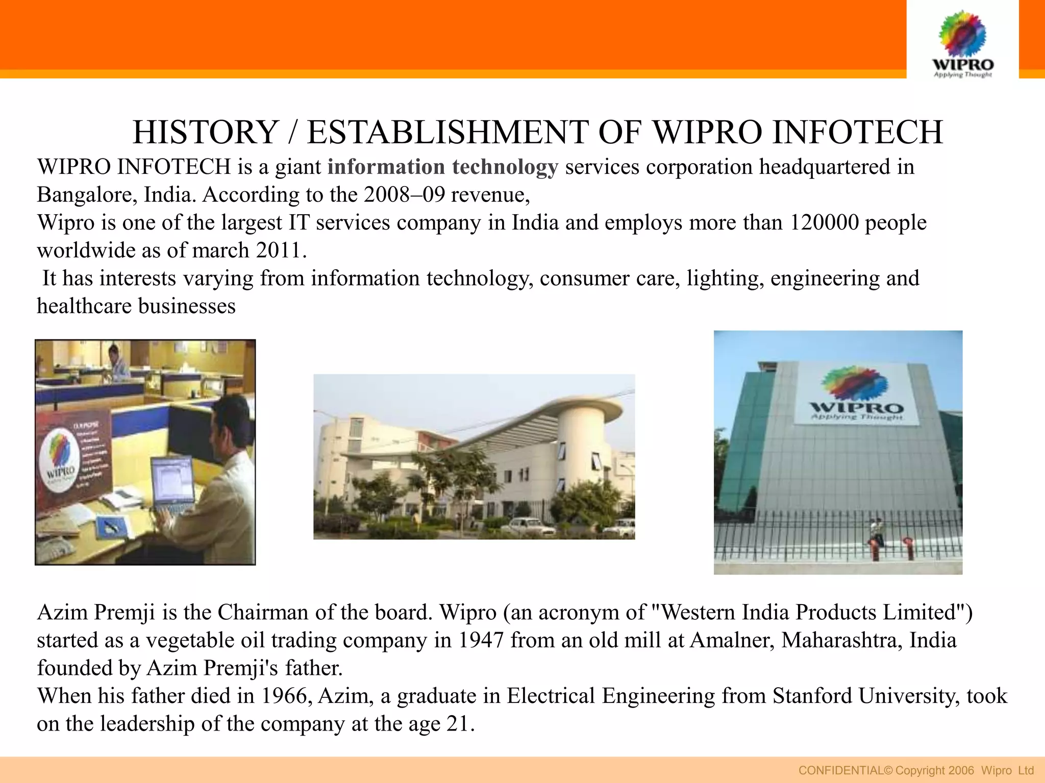 A sectorial analysis on wipro by zeeshan hasan | PPTX
