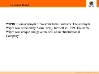 A sectorial analysis on wipro by zeeshan hasan | PPTX